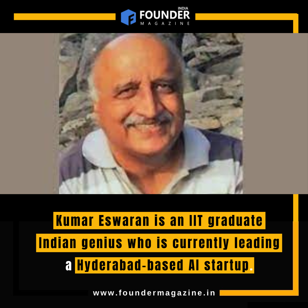 Indian Genius Kumar Eswaran Is An Iit Kanpur Ohio University And Iit Delhi Alumnus He